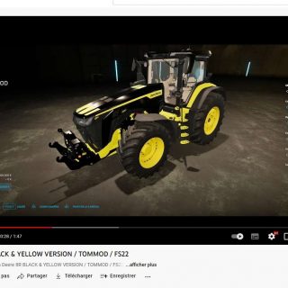 John Deere 8R BLACK & YELLOW VERSION / TOMMOD / FS22 v1.0 FS22 Mod ...