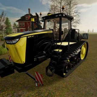 John Deere 9RT Black & Yellow v1.0 FS22 Mod | Farming Simulator 22 Mod