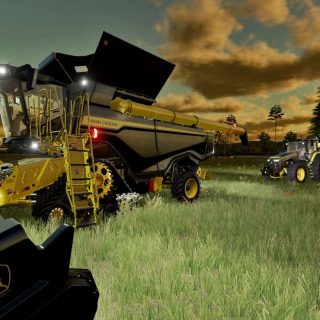John Deere X91100 BLACK & YELLOW v1.0 FS22 Mod | Farming Simulator 22 Mod
