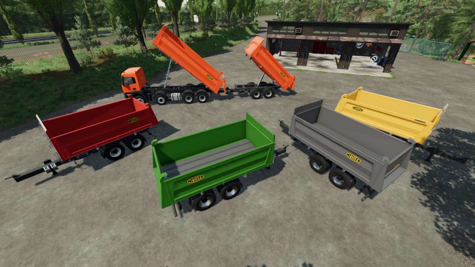 MEILLER KIPPER TANDEM v1.0 FS22 Mod | Farming Simulator 22 Mod