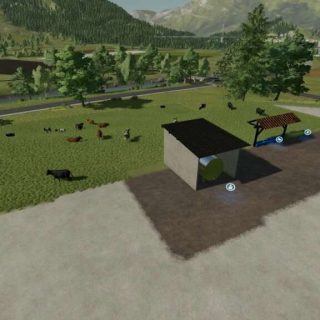 Open Cattle Pasture v1.0 FS22 Mod | Farming Simulator 22 Mod