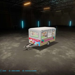 Ice cream trailer v1.0 FS22 Mod | Farming Simulator 22 Mod