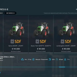 SDF Series 6-8 v1.0 FS22 Mod | Farming Simulator 22 Mod