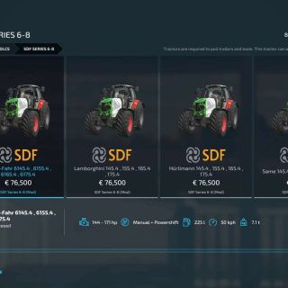 SDF Series 6-8 v1.0 FS22 Mod | Farming Simulator 22 Mod