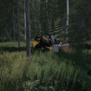 Skid-Steer Forestry Mulcher v1.0 FS22 Mod | Farming Simulator 22 Mod