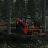 Skid-Steer Forestry Mulcher v1.0 FS22 Mod | Farming Simulator 22 Mod