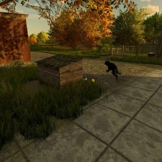 Wooden Doghouse v1.0 FS22 Mod | Farming Simulator 22 Mod