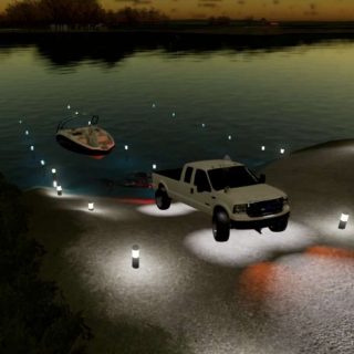 Yamaha 242x Limited Speed Boat v1.0 FS22 Mod | Farming Simulator 22 Mod