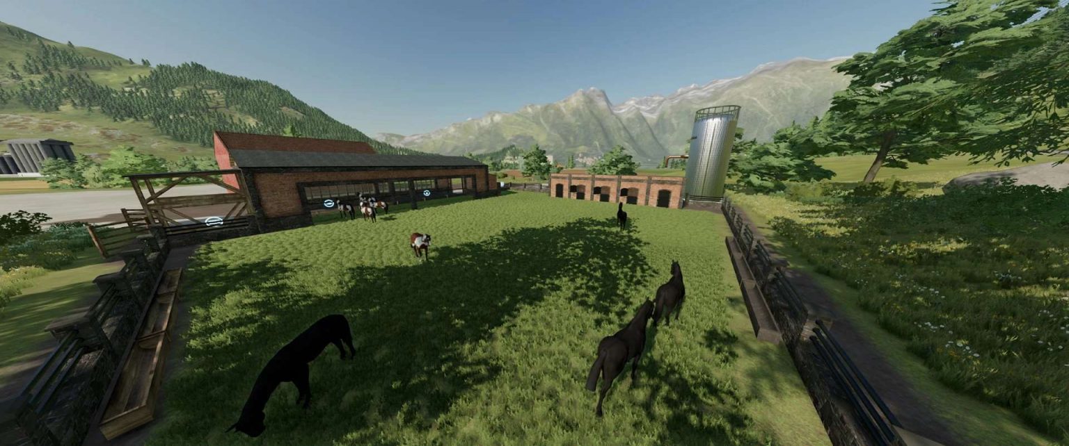 Big Horse Barn v1.0 FS22 Mod | Farming Simulator 22 Mod