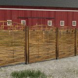 Decorative Wooden Fence v1.0 FS22 Mod | Farming Simulator 22 Mod