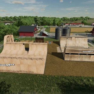 DIY Skate Park v1.0 FS22 Mod | Farming Simulator 22 Mod