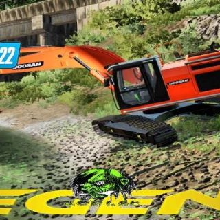 DOOSAN 350LC 7K v1.0 FS22 Mod | Farming Simulator 22 Mod