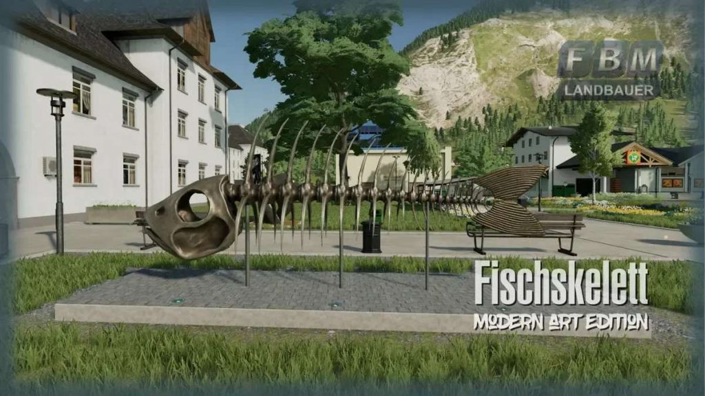 Fish Skeleton v1.0 FS22 Mod | Farming Simulator 22 Mod