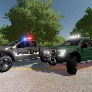 Ford F150 Raptor Police/Civilian v1.0 FS22 Mod | Farming Simulator 22 Mod
