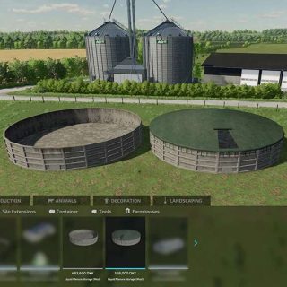 Liquid Manure Storage v1.0 FS22 Mod | Farming Simulator 22 Mod
