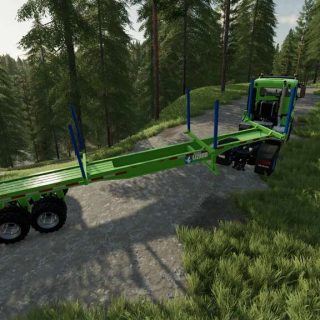 Lizard LT699 Semi Log Trailer v1.0 FS22 Mod | Farming Simulator 22 Mod