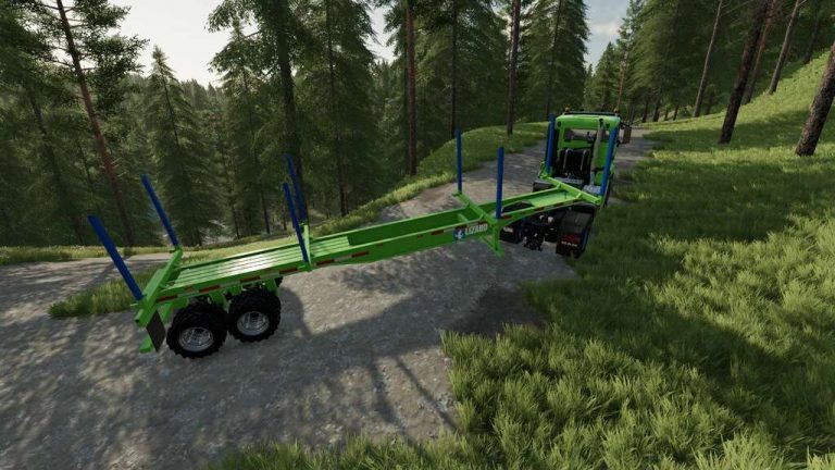 Lizard LT699 Semi Log Trailer v1.0 FS22 Mod | Farming Simulator 22 Mod