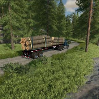 Lizard LT699 Semi Log Trailer v1.0 FS22 Mod | Farming Simulator 22 Mod