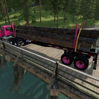 Lizard LT699 Semi Log Trailer v1.0 FS22 Mod | Farming Simulator 22 Mod