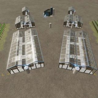 Multi Crop Greenhouses Pack v1.0 FS22 Mod | Farming Simulator 22 Mod