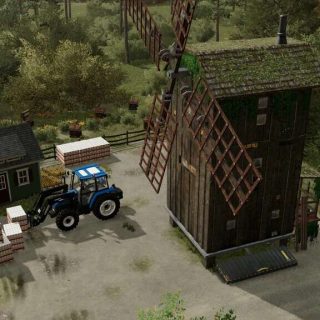 Old Grain Mill v1.1 FS22 Mod | Farming Simulator 22 Mod
