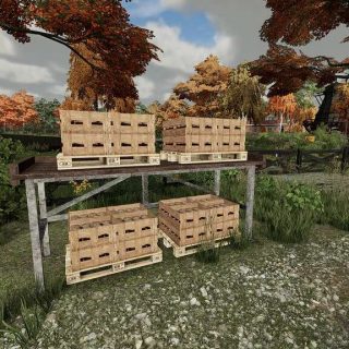 Pallets Shelf Pack v1.0 FS22 Mod | Farming Simulator 22 Mod