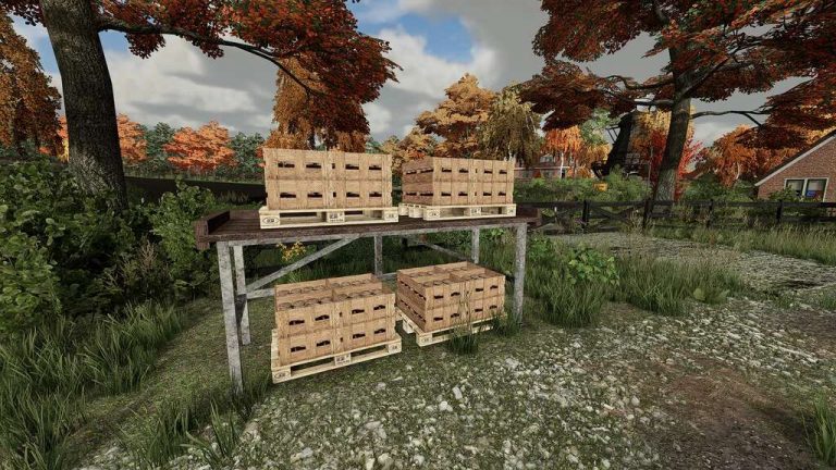 Pallets Shelf Pack v1.0 FS22 Mod | Farming Simulator 22 Mod