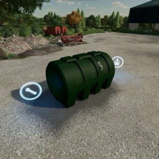 Plastic Diesel Tank v1.0 FS22 Mod | Farming Simulator 22 Mod