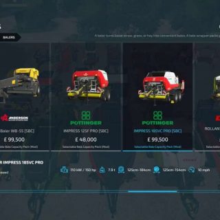 Selectable Bale Capacity Pack v1.1.1 FS22 Mod | Farming Simulator 22 Mod