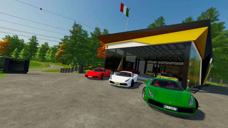 Showroom Ferrari v1.0 FS22 Mod | Farming Simulator 22 Mod