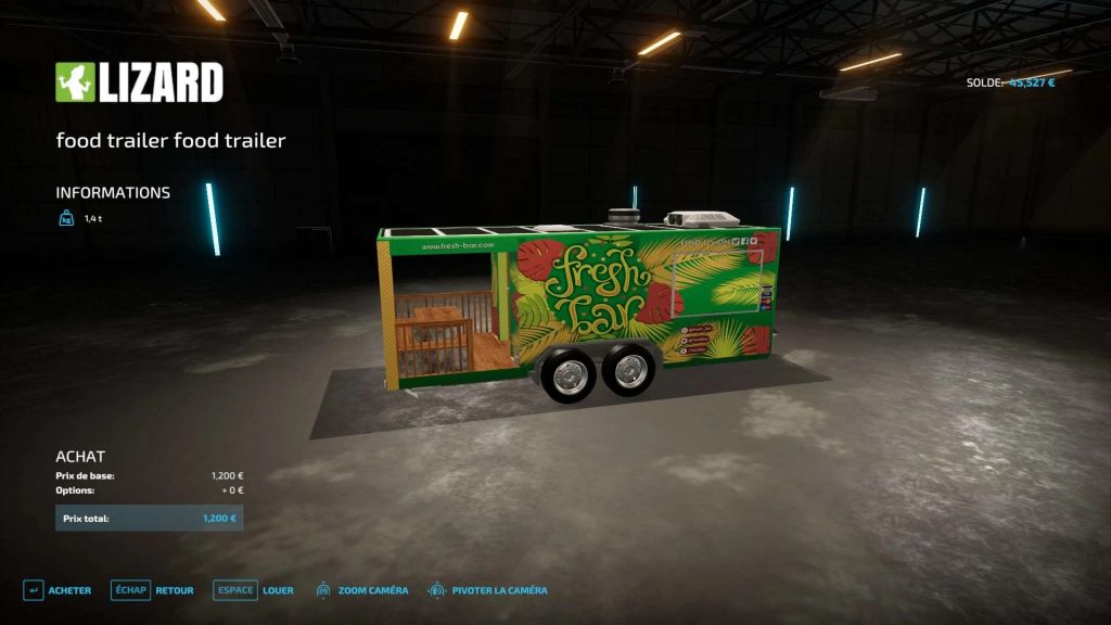 Stand food v1.0 FS22 Mod | Farming Simulator 22 Mod