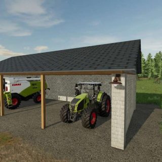 Three Bay Shed v1.0 FS22 Mod | Farming Simulator 22 Mod