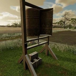 Wind Generators Made With Barrels v1.0 FS22 Mod | Farming Simulator 22 Mod