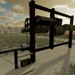 Wind Generators Made With Barrels v1.0 FS22 Mod | Farming Simulator 22 Mod