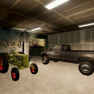 American Garage With Apartment v1.0 FS22 Mod | Farming Simulator 22 Mod