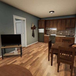 American Garage With Apartment v1.0 FS22 Mod | Farming Simulator 22 Mod