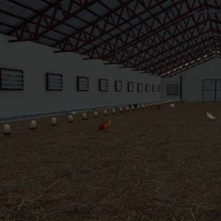 Big Chicken Barn v1.1 FS22 Mod | Farming Simulator 22 Mod