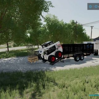 Big Tex 10pi Landscape Trailer v1.0 FS22 Mod | Farming Simulator 22 Mod