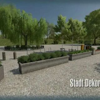 City Deco Pack v1.0 FS22 Mod | Farming Simulator 22 Mod