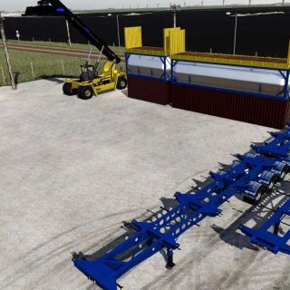 Container Reach Stacker v1.0 FS22 Mod | Farming Simulator 22 Mod
