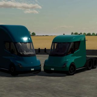 EDM FS22 TESLA SEMI TRUCK V1.1 FS22 Mod | Farming Simulator 22 Mod