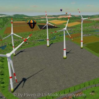 Enercon EP2-EP8 Windturbines v1.3 FS22 Mod | Farming Simulator 22 Mod