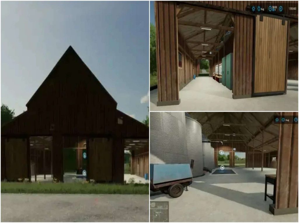 Farmsilo with Workschop v1.0 FS22 Mod | Farming Simulator 22 Mod