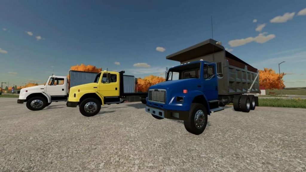 Freightliner FL80 Flatbed/AR Truck v1.0.0.1 FS22 Mod | Farming ...