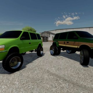 Dodge caravan 1991 V1.0 FS22 Mod | Farming Simulator 22 Mod