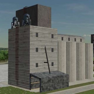 Grain Elevator v1.0 FS22 Mod | Farming Simulator 22 Mod