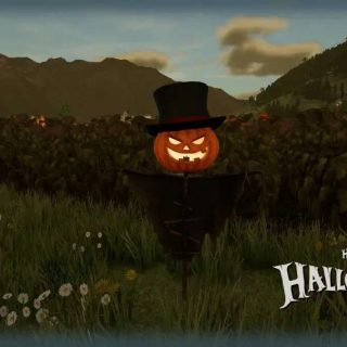 Halloween Scarecrow v1.0 FS22 Mod | Farming Simulator 22 Mod
