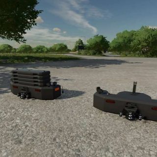 Hi-Vis LED-Lights Tractor Front Weight v1.0 FS22 Mod | Farming ...