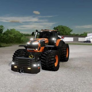 Hi-Vis LED-Lights Tractor Front Weight v1.0 FS22 Mod | Farming ...