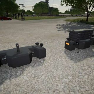 Hi-Vis LED-Lights Tractor Front Weight v1.0 FS22 Mod | Farming ...